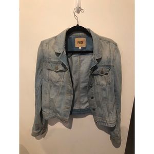 PAIGE | Jackets & Coats | Paige Light Ash Denim Jacket | Poshmark